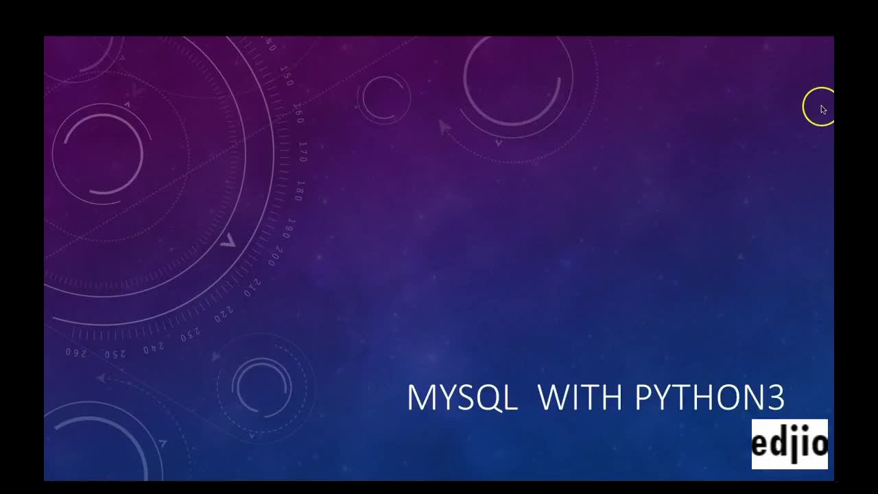 Installation MySql with Python