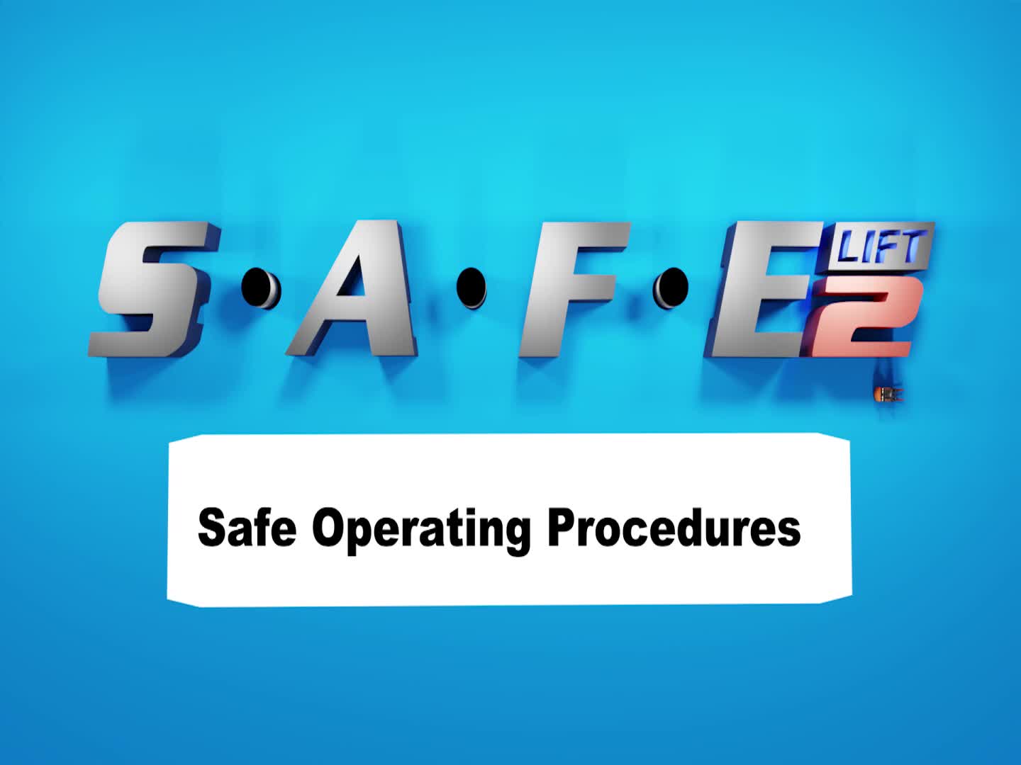 Safe-Lift 2 CB English - Safe Operating Procedures